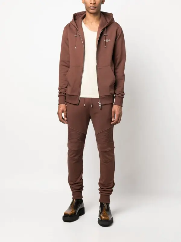 Balmain Logo-print Track Pants - Brown