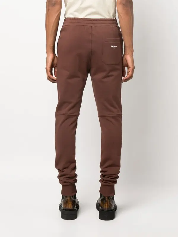 Balmain Logo-print Track Pants - Brown