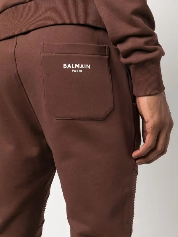 Balmain Logo-print Track Pants - Brown