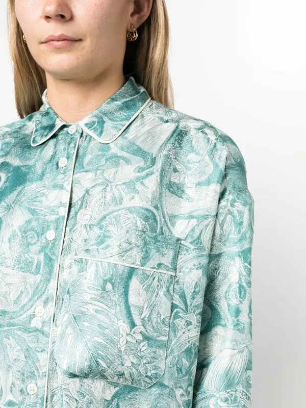 F.R.S FOR RESTLESS SLEEPERS Forest-print Shirt Dress