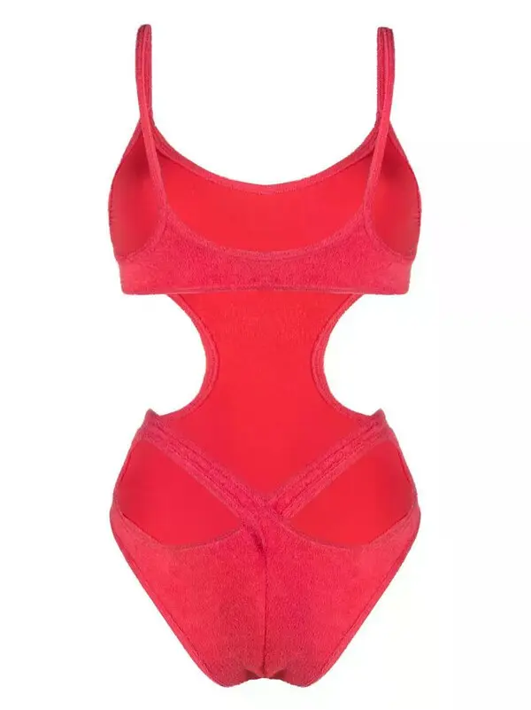 Attico Terry-cloth One-piece Swimsuit