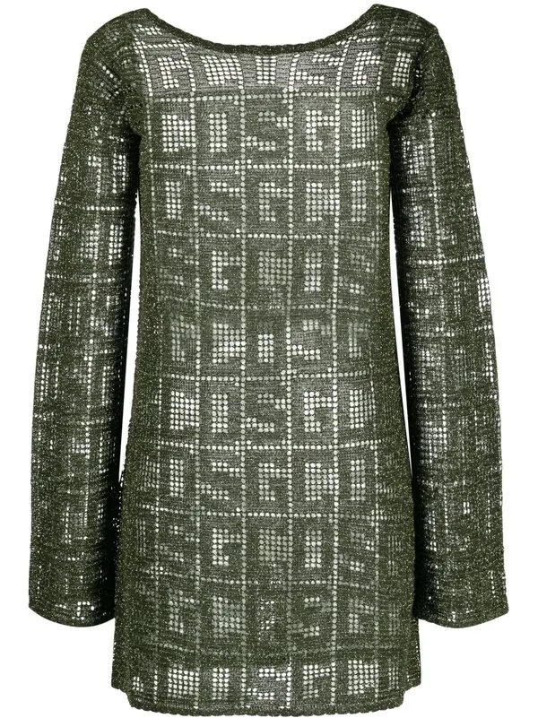 Gcds Monogram Knit Minidress
