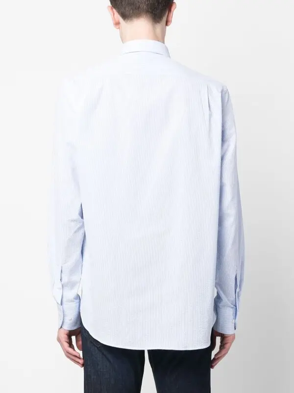 Paul & Shark Stripe-pattern Cotton Shirt