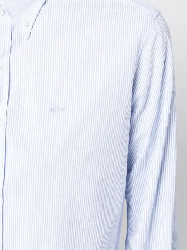Paul & Shark Stripe-pattern Cotton Shirt