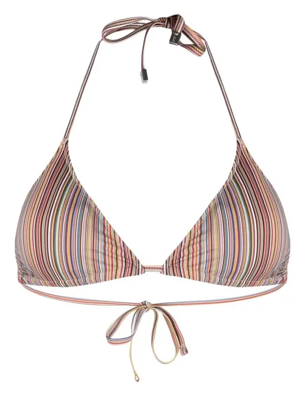 Paul Smith Striped Bikini Top - Yellow