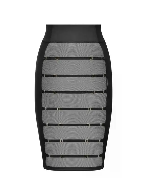 MAISON CLOSE Private Skirt With Gold-tone Hardware - Black