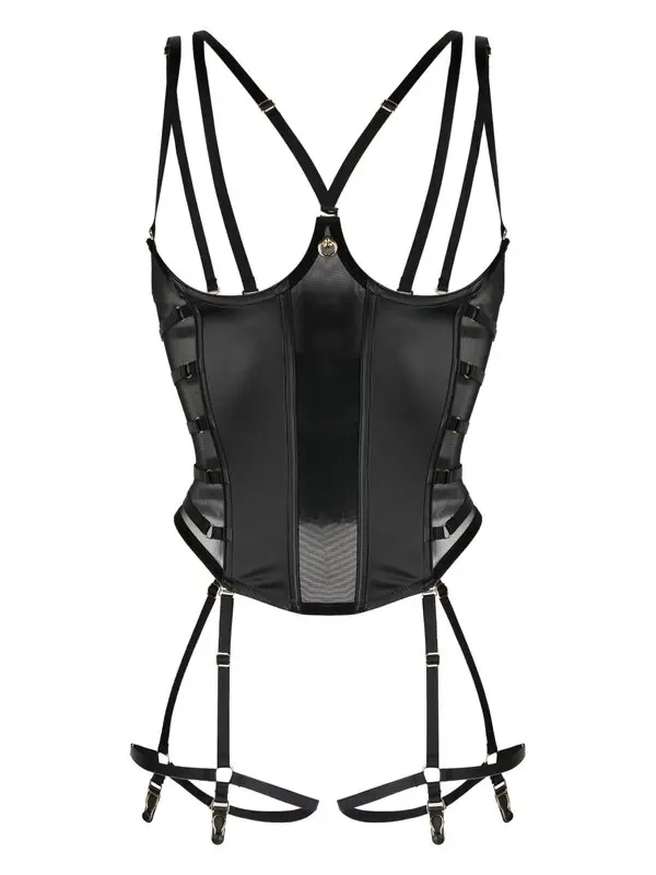 MAISON CLOSE Chambre Noire Porte-jarretelles Corset - Black