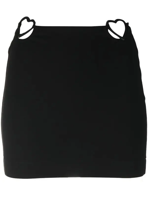 NENSI DOJAKA Heart Cut-out Mini Skirt