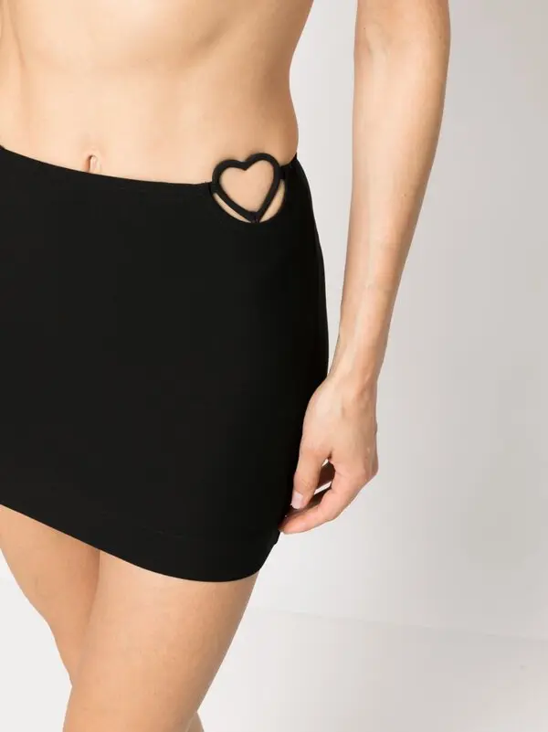 NENSI DOJAKA Heart Cut-out Mini Skirt