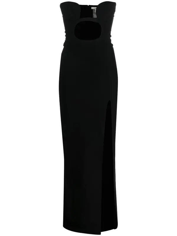 NENSI DOJAKA Cut-out Detail Strapless Dress