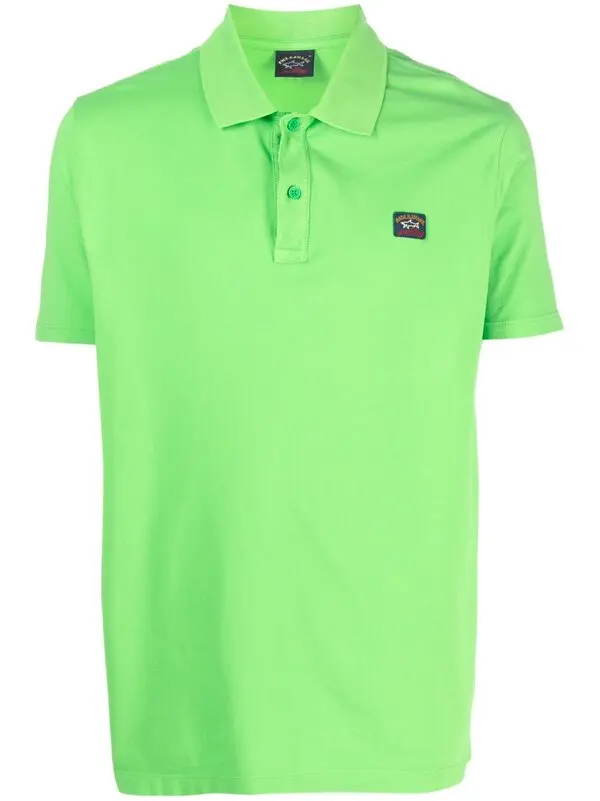 Paul & Shark Logo-patch Cotton Polo Shirt