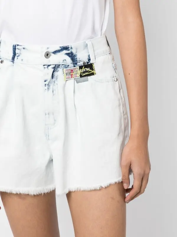 MUSIUM DIV. Frayed-edge Denim Shorts