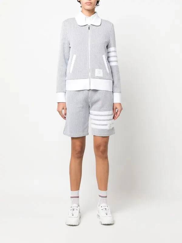 Thom Browne 4-bar Stripe Seersucker Shorts