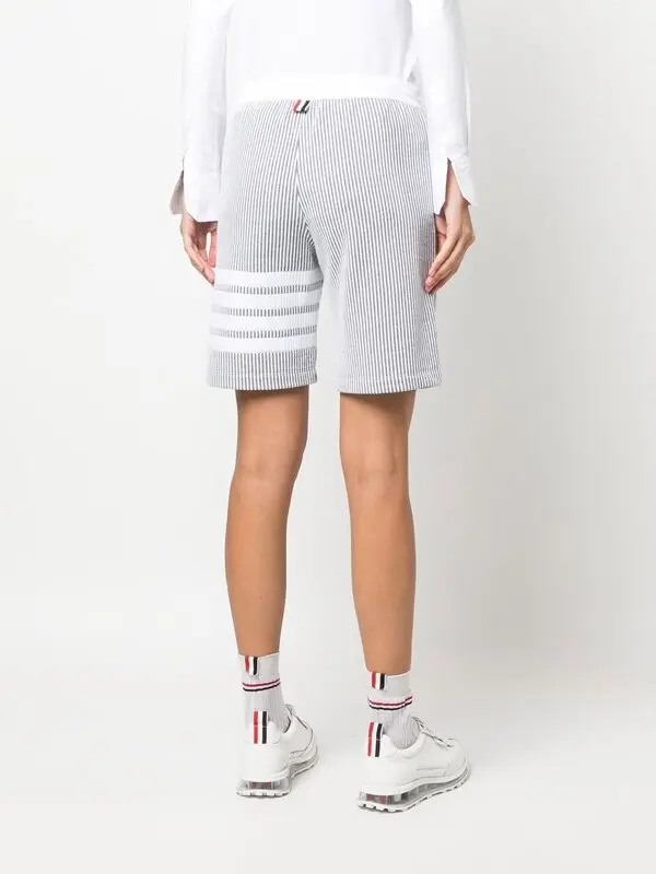 Thom Browne 4-bar Stripe Seersucker Shorts