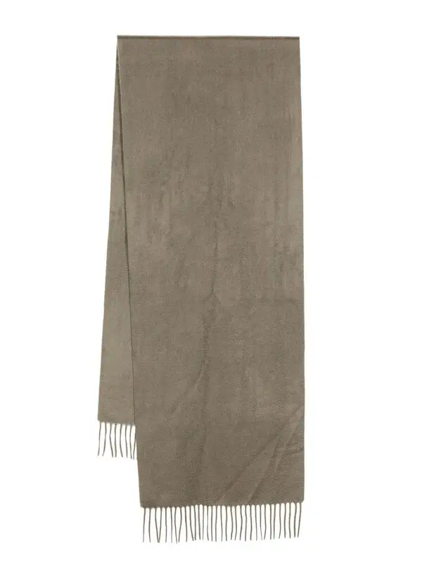 N.peal Cashmere Large Woven Scarf - Green