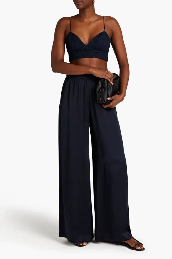 Adam Lippes Matelassé Woolblend Bra Top