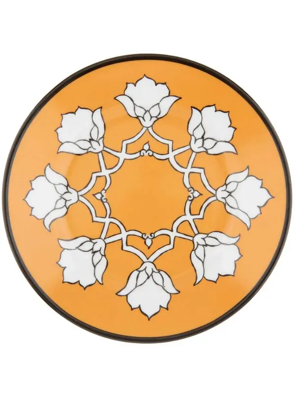 PINTO PARIS Jaipur Porcelain Bread Plate - Orange