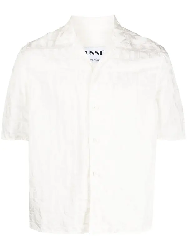Sunnei Monogram Short-sleeve Shirt - Neutrals