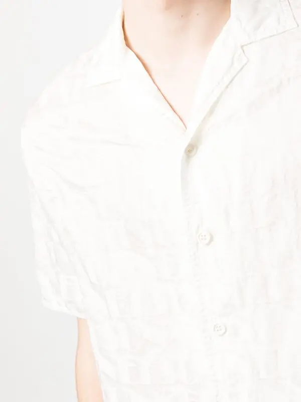 Sunnei Monogram Short-sleeve Shirt - Neutrals