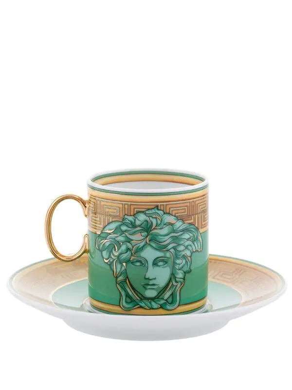 Versace Medusa Amplified Espresso Cup Set - Green