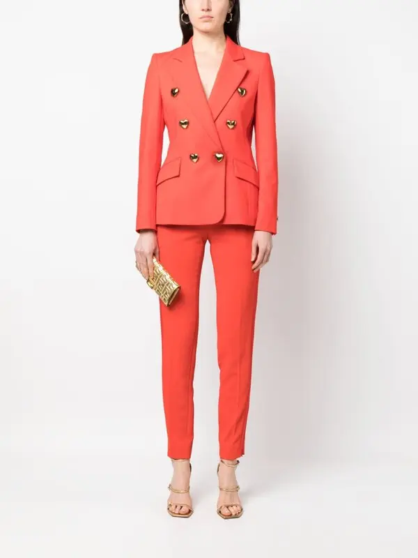 Moschino Heart-button Double-breasted Blazer