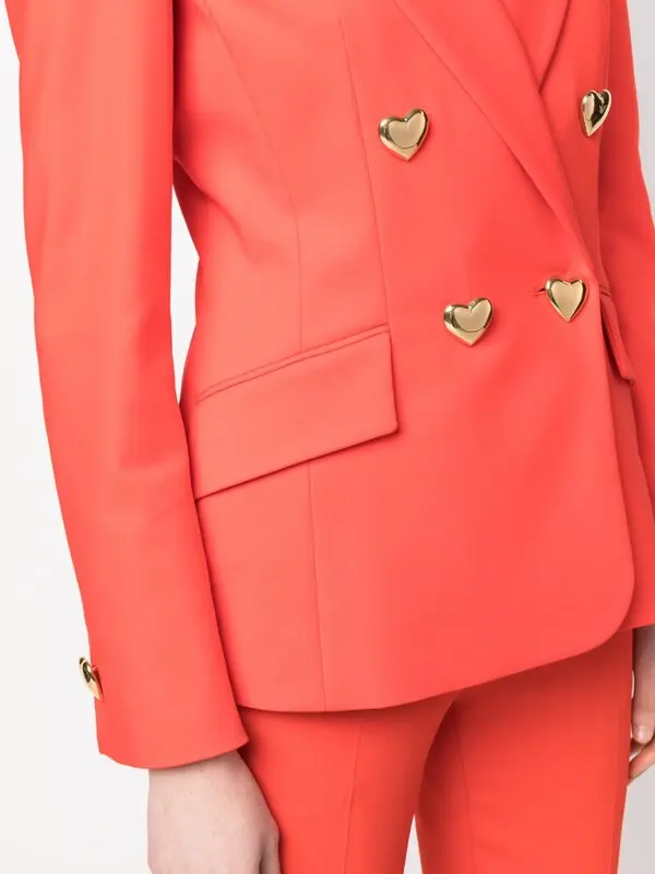 Moschino Heart-button Double-breasted Blazer