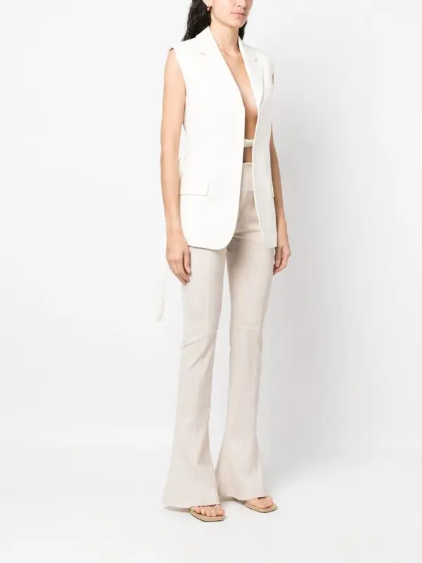 Victoria Beckham Two-tone Sleeveless Jacket