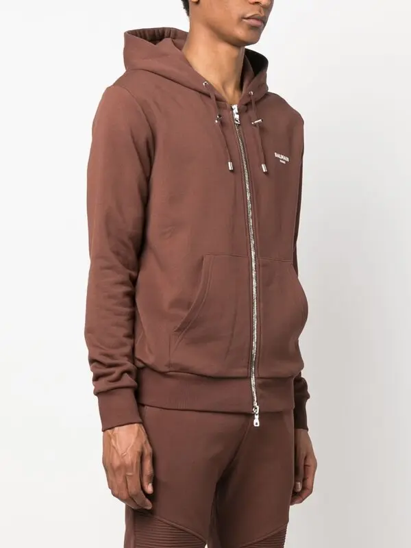 Balmain Logo-print Drawstring Hoodie