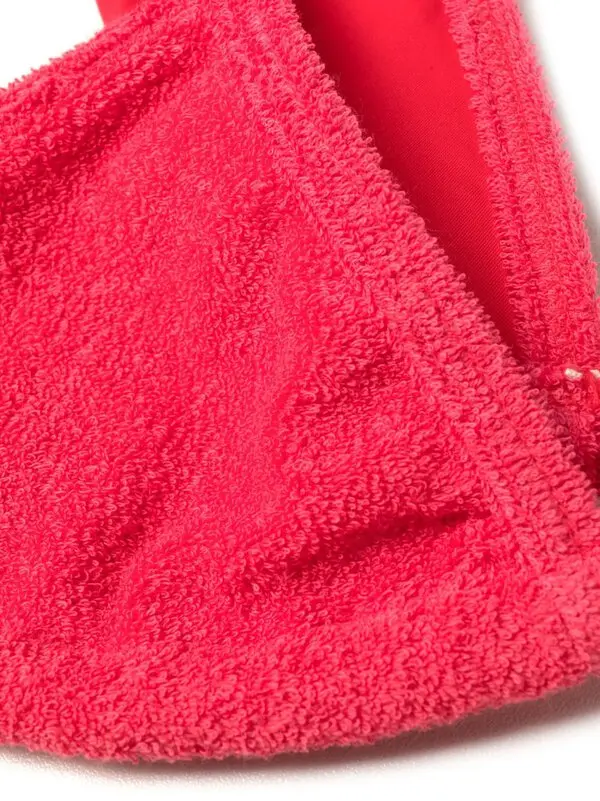 Attico Terry-cloth Triangle Bikini Set - Red