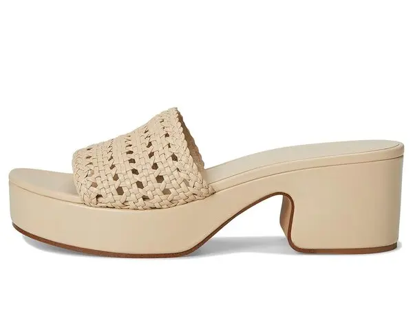 Vince Margo Woven Leather Platform Sandals - Beige