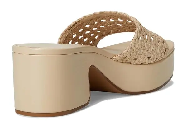 Vince Margo Woven Leather Platform Sandals - Beige