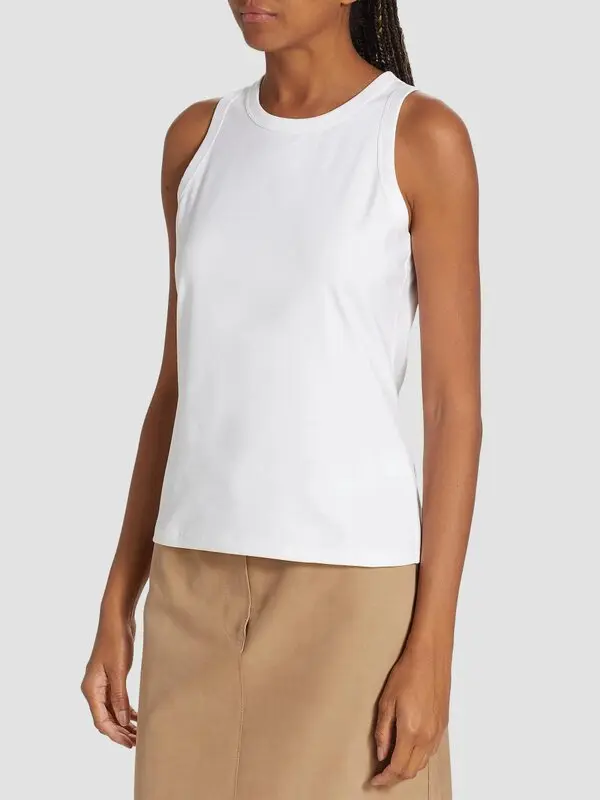 Lafayette 148 New York Cotton Racerback Tank