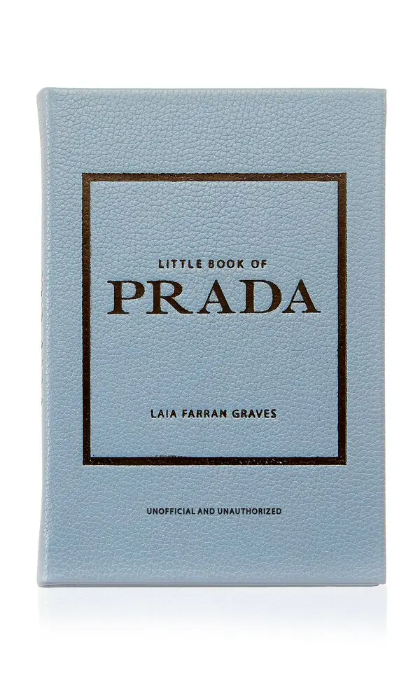 GRAPHIC IMAGE Little Book Of Prada Leather Hardcover Book - Blue