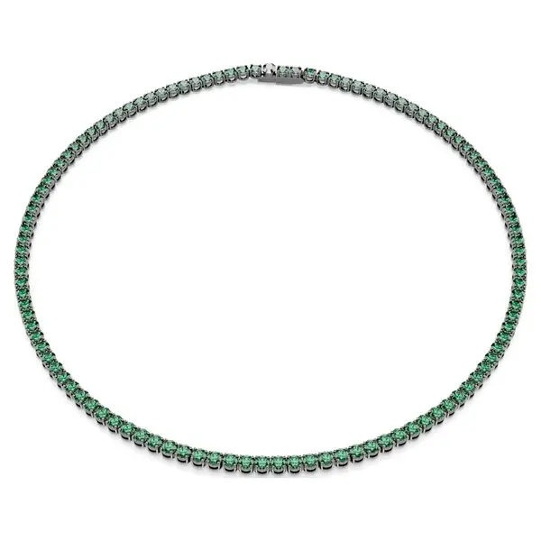SWAROVSKI Matrix Tennis Necklace - Green