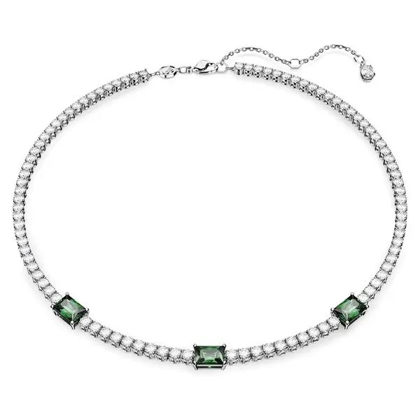 SWAROVSKI Matrix Tennis Necklace - Green