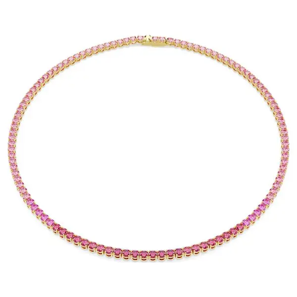 SWAROVSKI Matrix Tennis Necklace - Pink