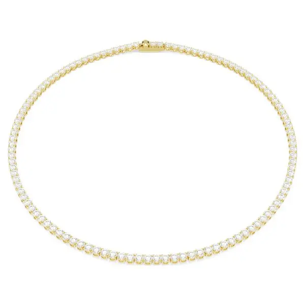 SWAROVSKI Matrix Tennis Necklace With Zirconia - White