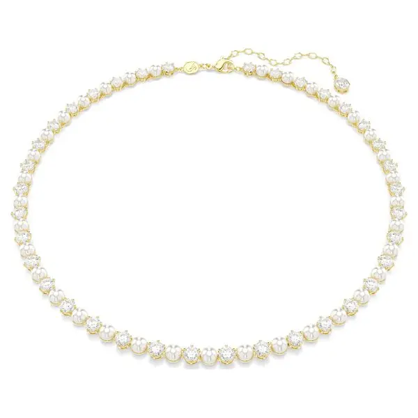 SWAROVSKI Matrix Tennis Necklace With Zirconia - White