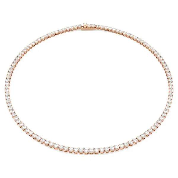 SWAROVSKI Matrix Tennis Necklace With Zirconia - White
