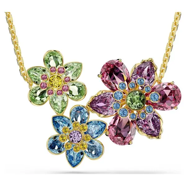 SWAROVSKI Idyllia Flower Pendant Necklace - Multicolored