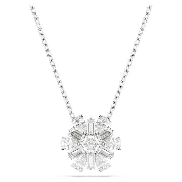SWAROVSKI Idyllia Heart Pendant Necklace With Crystal Pearls And Arrow Motif - White