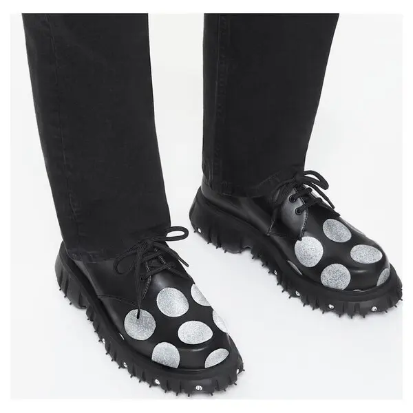 SWAROVSKI Philéo 005 Crystal Derby Shoes - Black