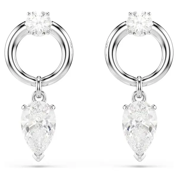 SWAROVSKI Mesmera Drop Earrings With Zirconia - White