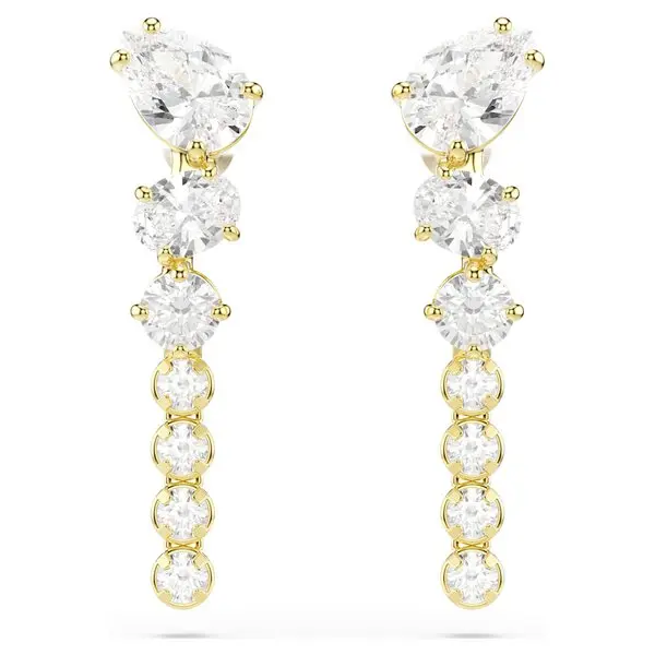 SWAROVSKI Mesmera Drop Earrings With Zirconia - White