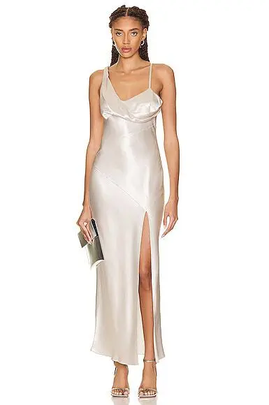 white christmas dresses Talia Maxi Dress Oyster – SHOP ABOVO