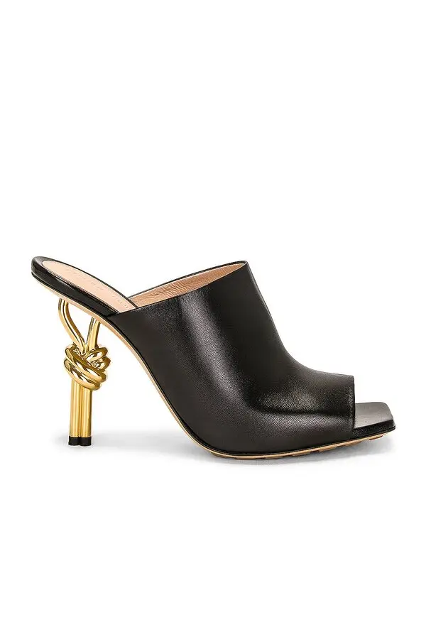 Bottega Veneta Knot Mule Sandal - Black