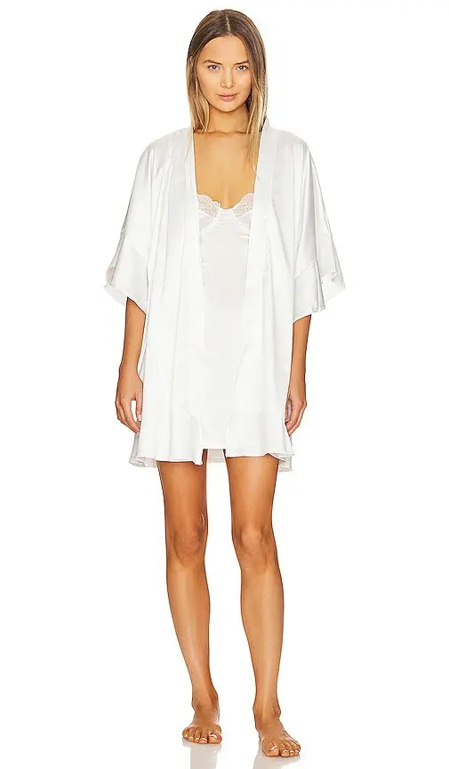 KAT THE LABEL Monroe Robe - Ivory