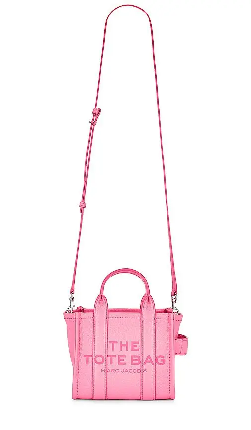 Marc Jacobs Leather Micro Tote Bag In Pink