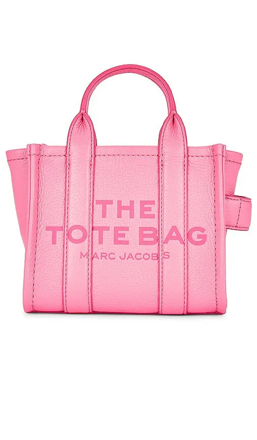 Marc Jacobs Leather Micro Tote Bag In Pink