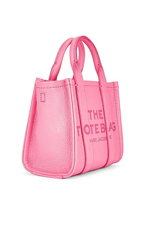 Marc Jacobs Leather Micro Tote Bag In Pink